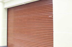 Wooden Finish Roller Doors - Three Sinha