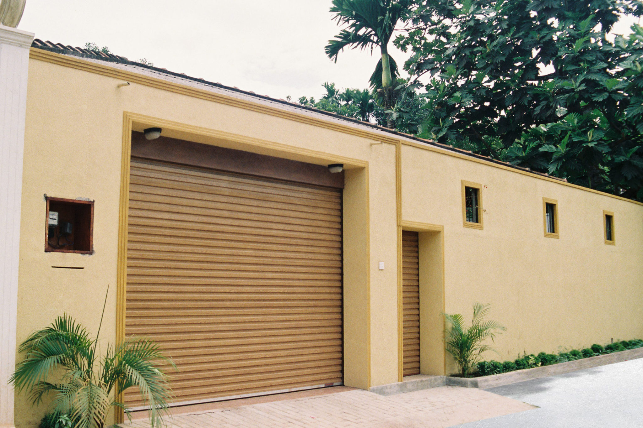 Wooden Finish Roller Doors - Three Sinha